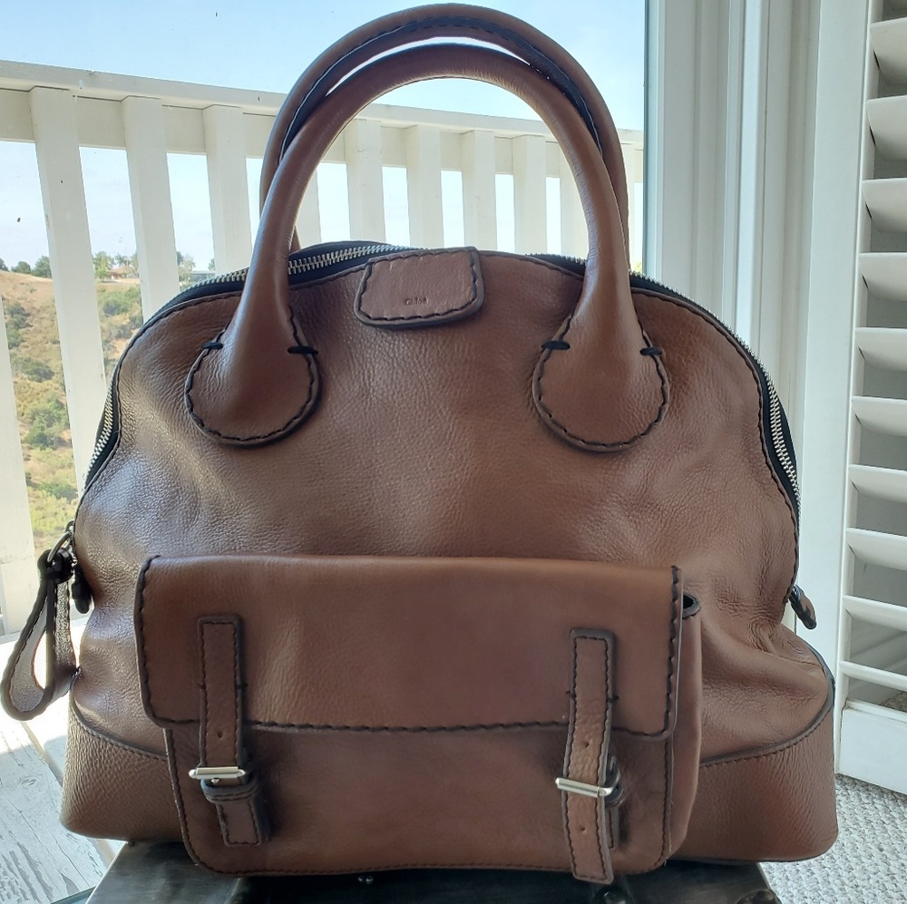 Authentic Chloe Nutmeg Leather Bag - Gem